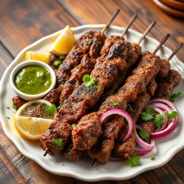 Halal Beef Seekh kabab - A Quick and Easy Recipe
